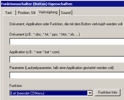 CDMenuPro - Die Schaltfläche